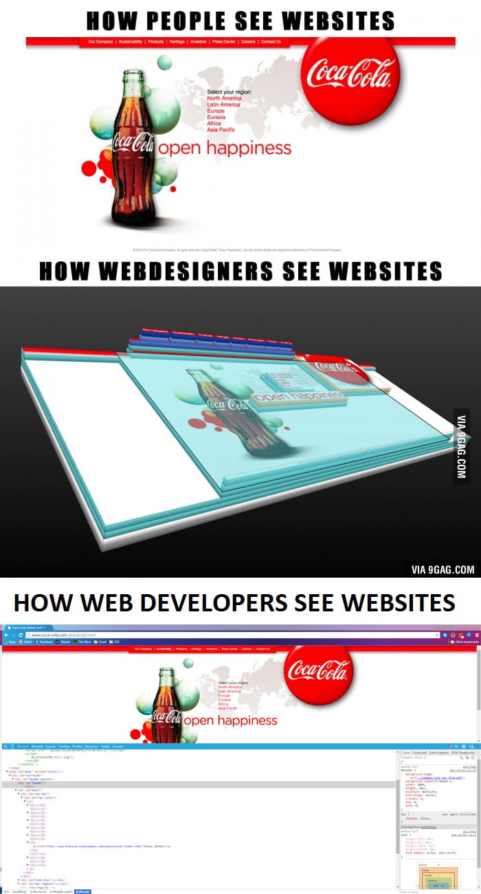 How I see websites - 9GAG