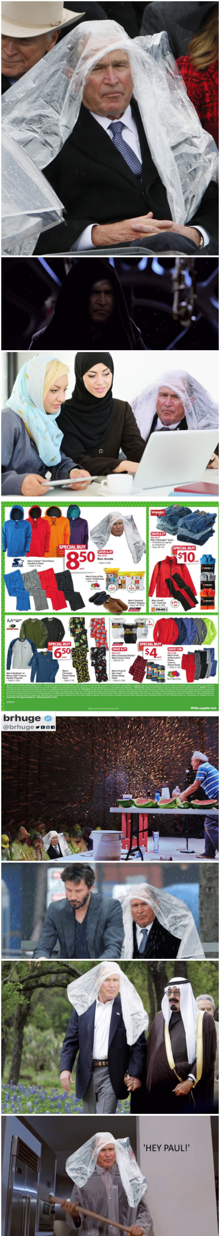 George W Bush Poncho Photoshop War - 9GAG