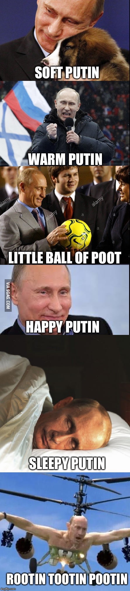 Soft kitty, Putin edition - 9GAG