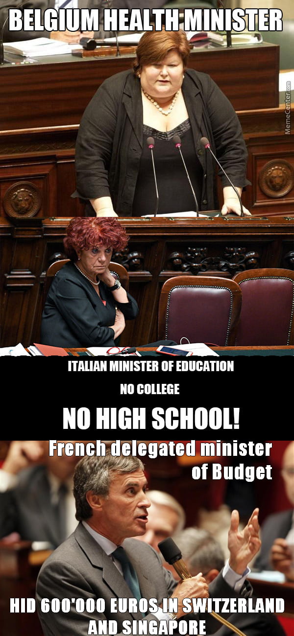 And said in front of the French National Assembly "I don't held, and ...