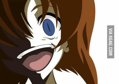 The most creepy character I've ever seen - Rena(Higurashi) - 9GAG