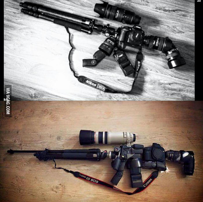 Choose wisely... canon vs nikon - 9GAG