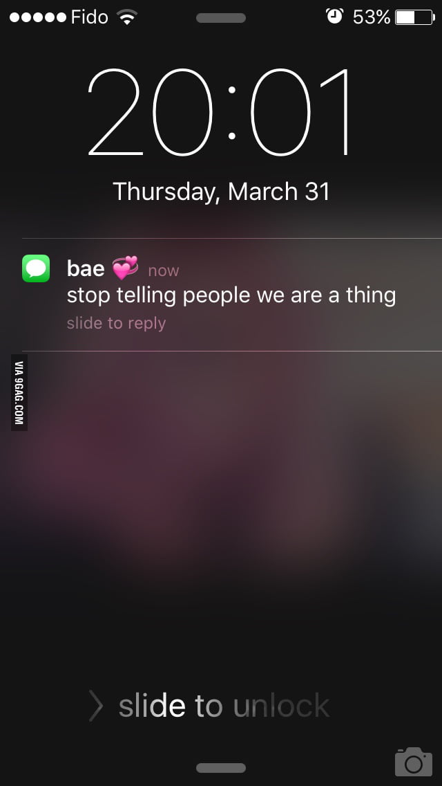 When she texts you first 😍 - 9GAG