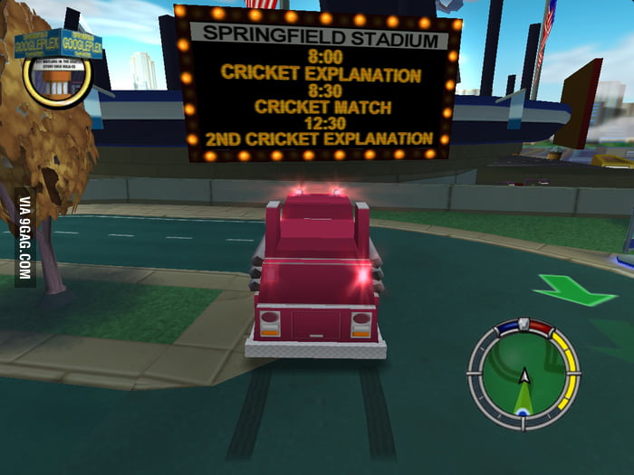For those who struggle understanding cricket, "The Simpsons Hit & Run ...