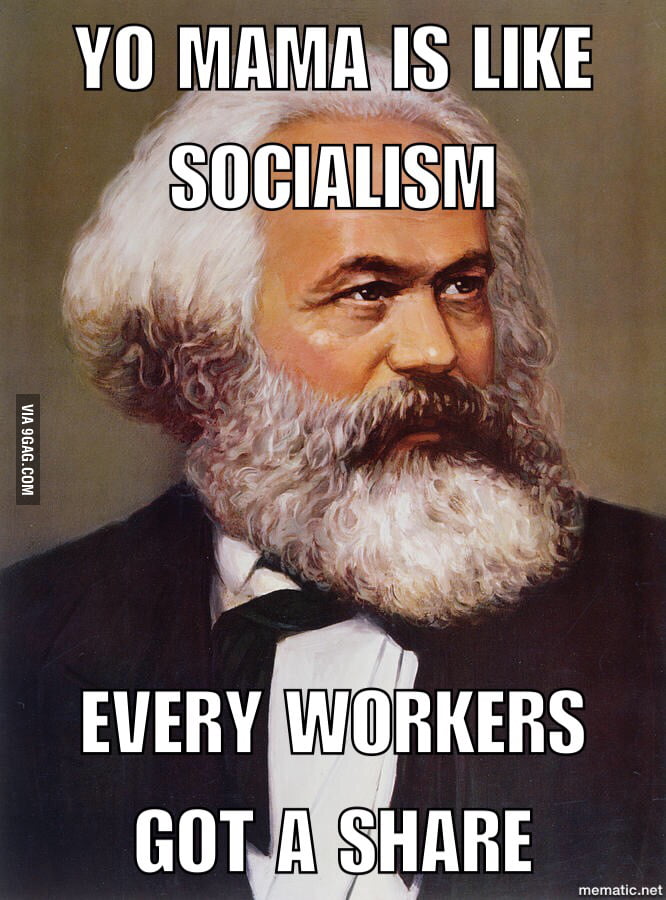 Karl Marx with yo mama joke before it was cool - 9GAG