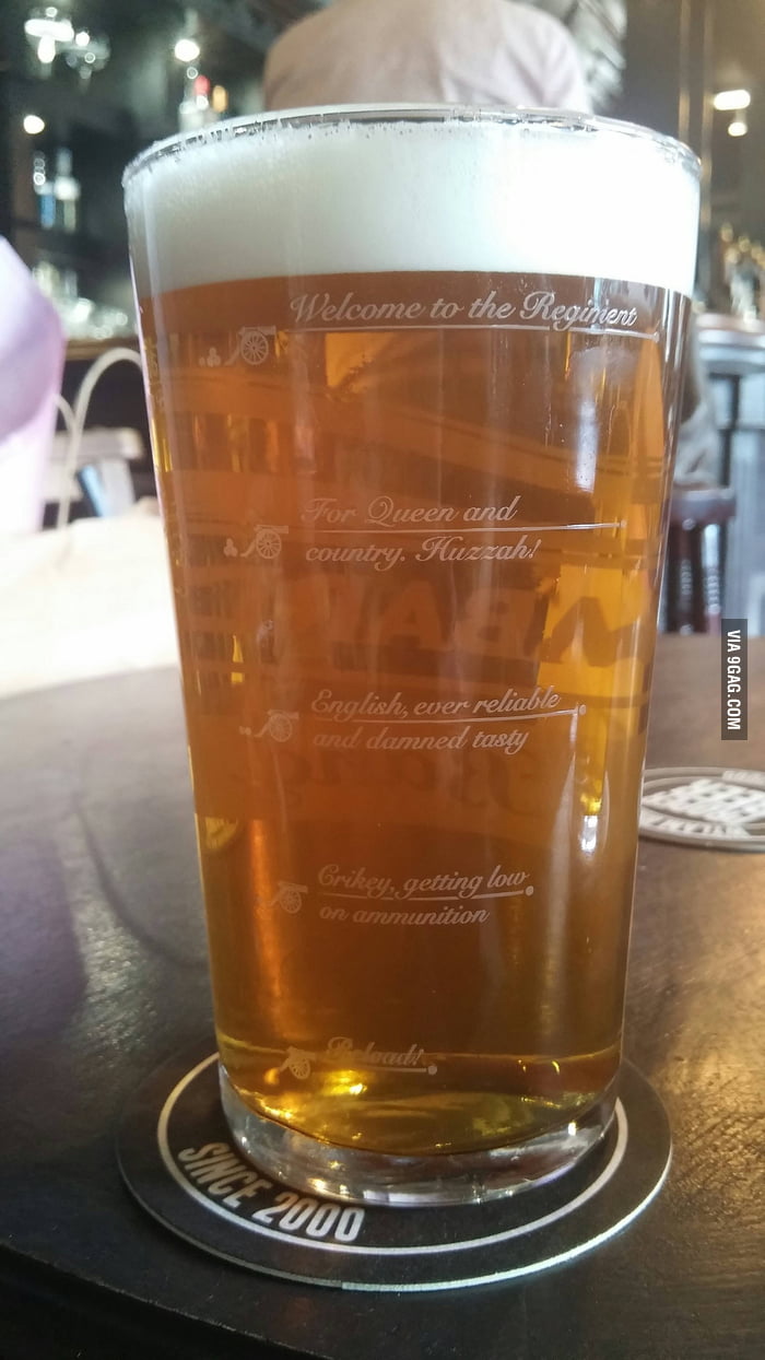 A frightfully English pint, wot. - 9GAG