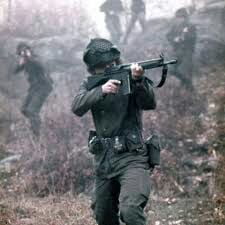 Swedish Infantry during exercise. 1970's. Newly issued rifle Ak4 ...