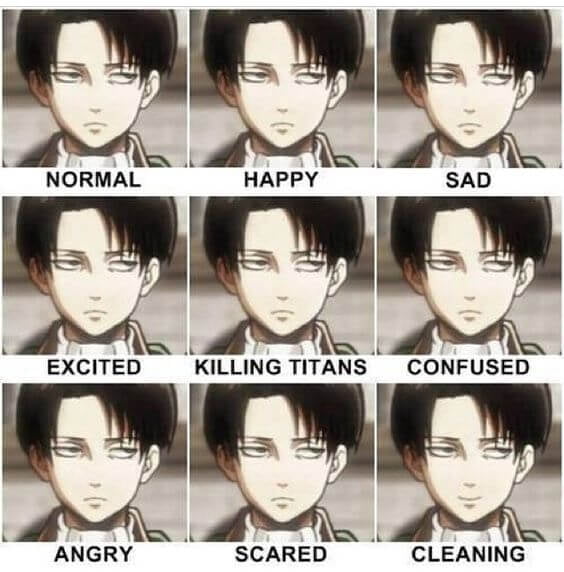 Levi expressions... - 9GAG
