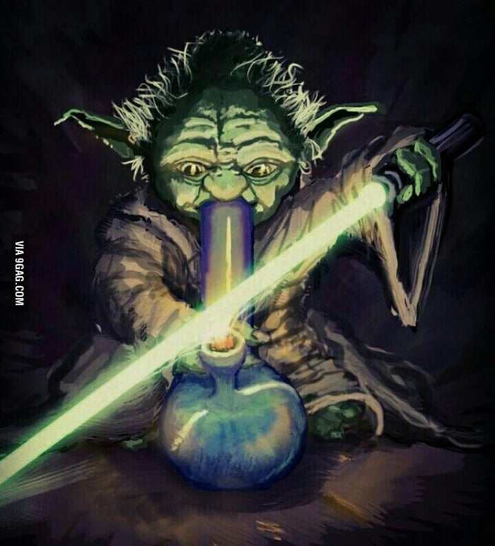 So thats why yoda talks so funny.. he is high af ^^ - 9GAG