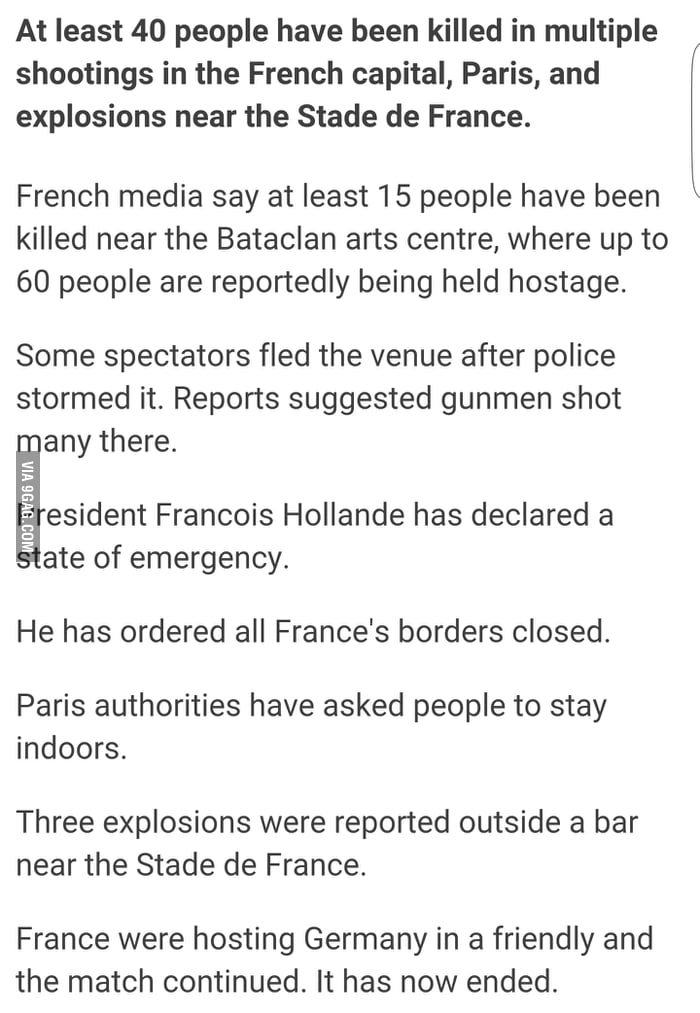 Stay strong, France! - 9GAG