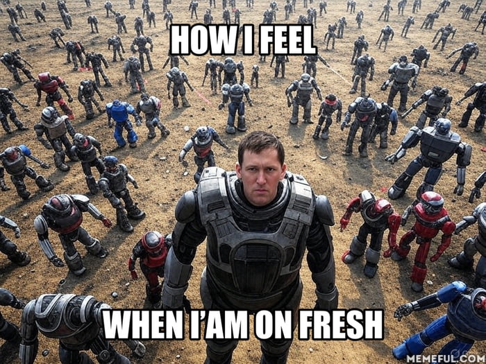When on fresh - 9GAG