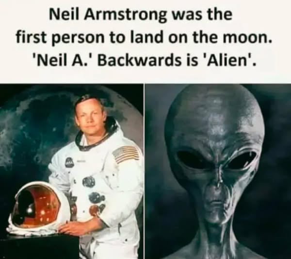 Alien in the Moon? :) - 9GAG