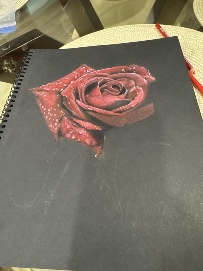 Rose in progress - 9GAG