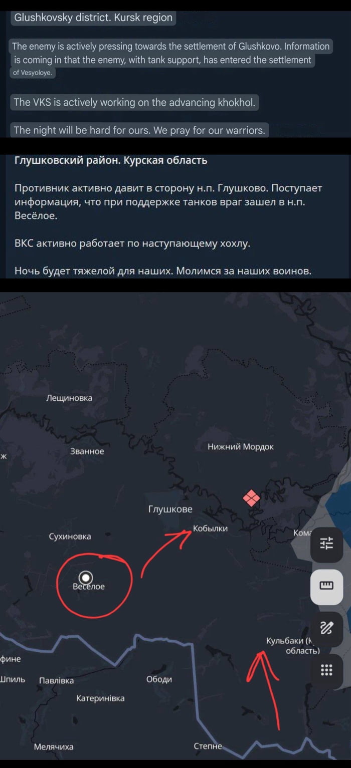 Interesting development - moscovian counter attack in Kursk, meanwhile AFU - imma going to ...