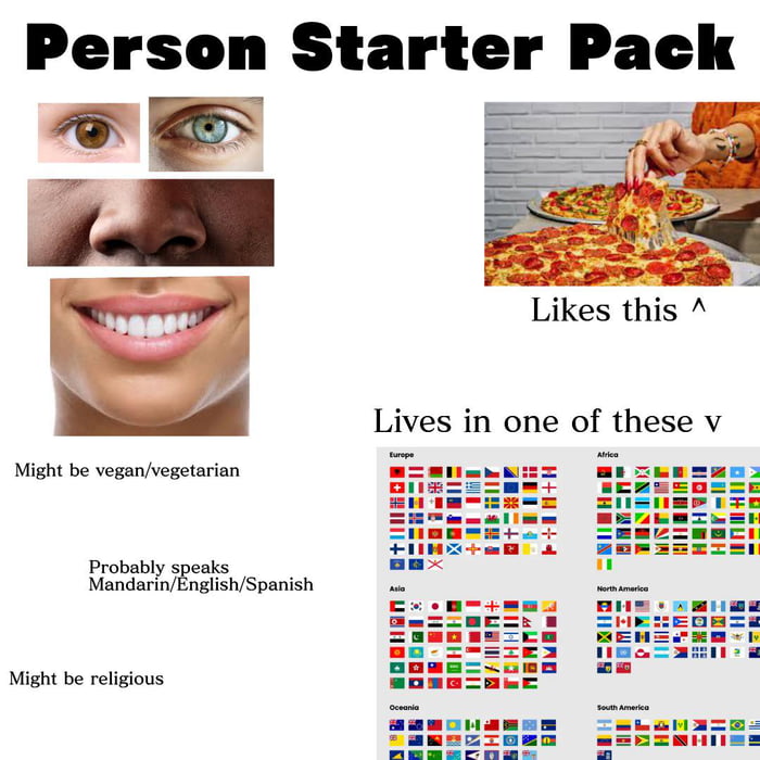 Person Starter Pack - 9GAG