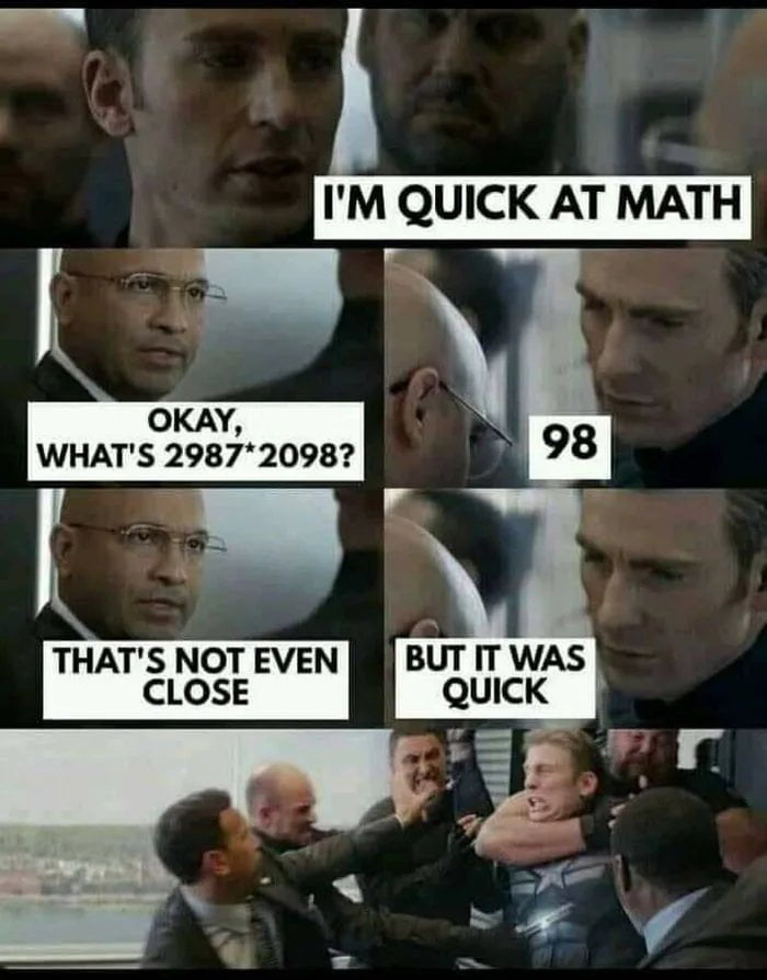 Quick mafs - 9GAG