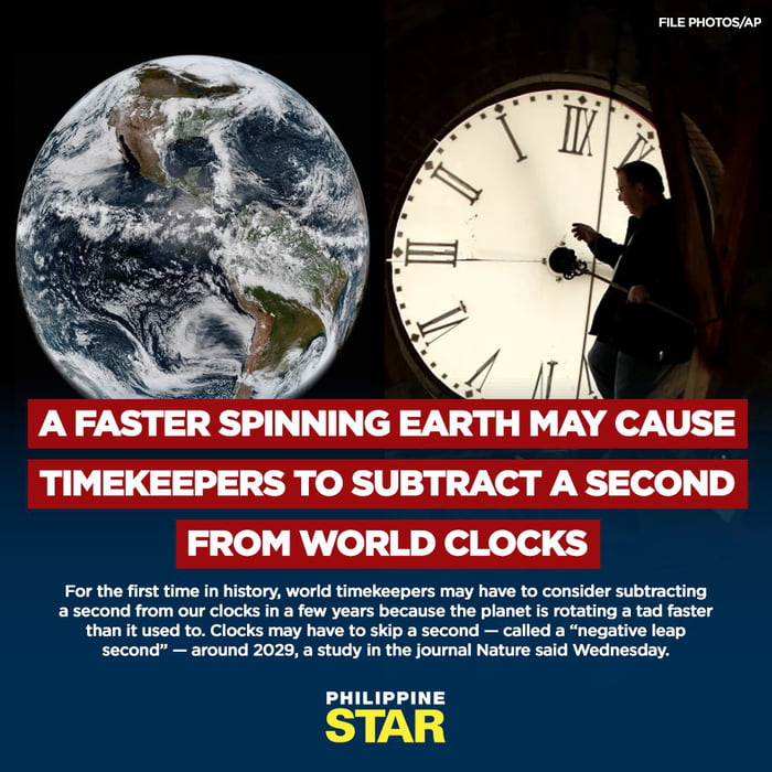 Negative leap second? - 9GAG