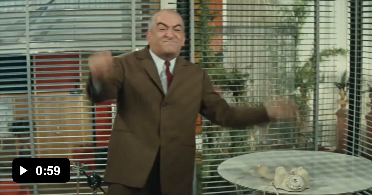 Louis de Funès Hilarious Meltdown - 9GAG