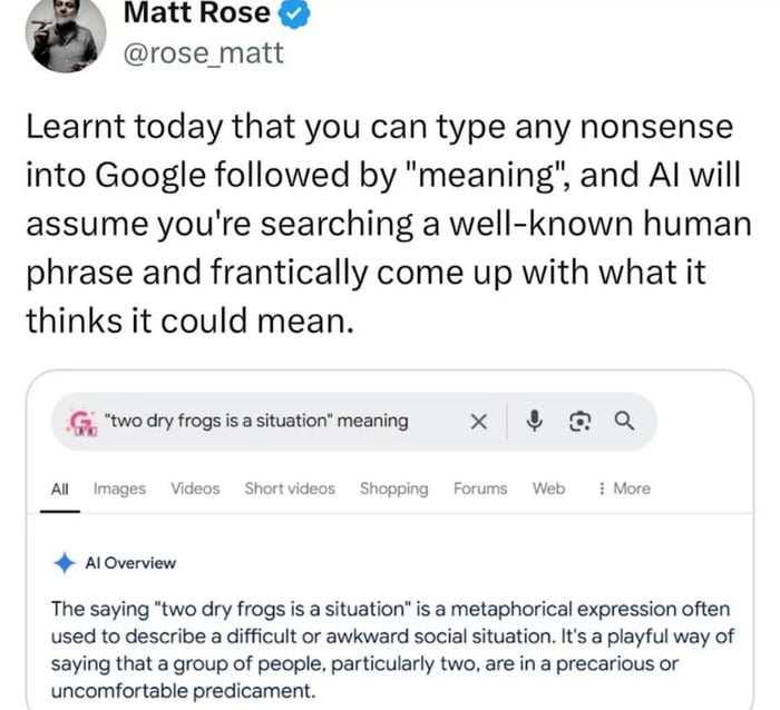 Google AI trying to make sense of my life choices - 9GAG