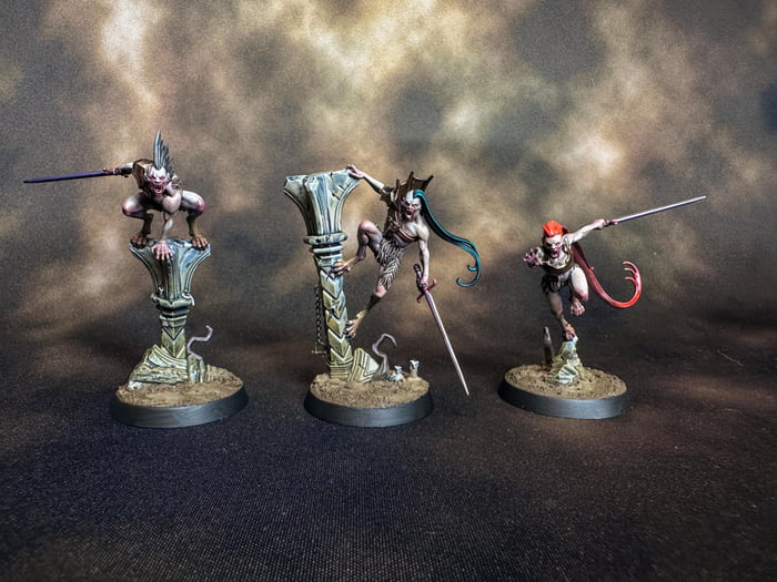 These three feral vamps are done and ready for the undead shelf. - 9GAG