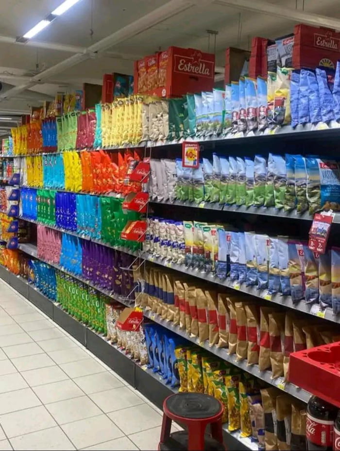 Tightly and neatly packed aisle - 9GAG