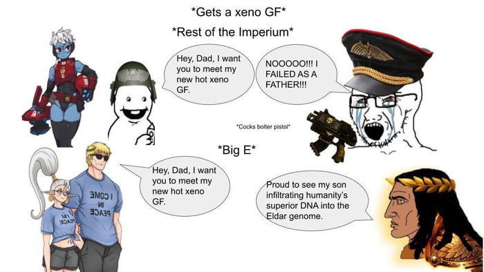 Why Big E is Actually in Support of Xeno GFs - 9GAG