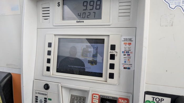 Someone labeled the mute buttons at this gas station. - 9GAG