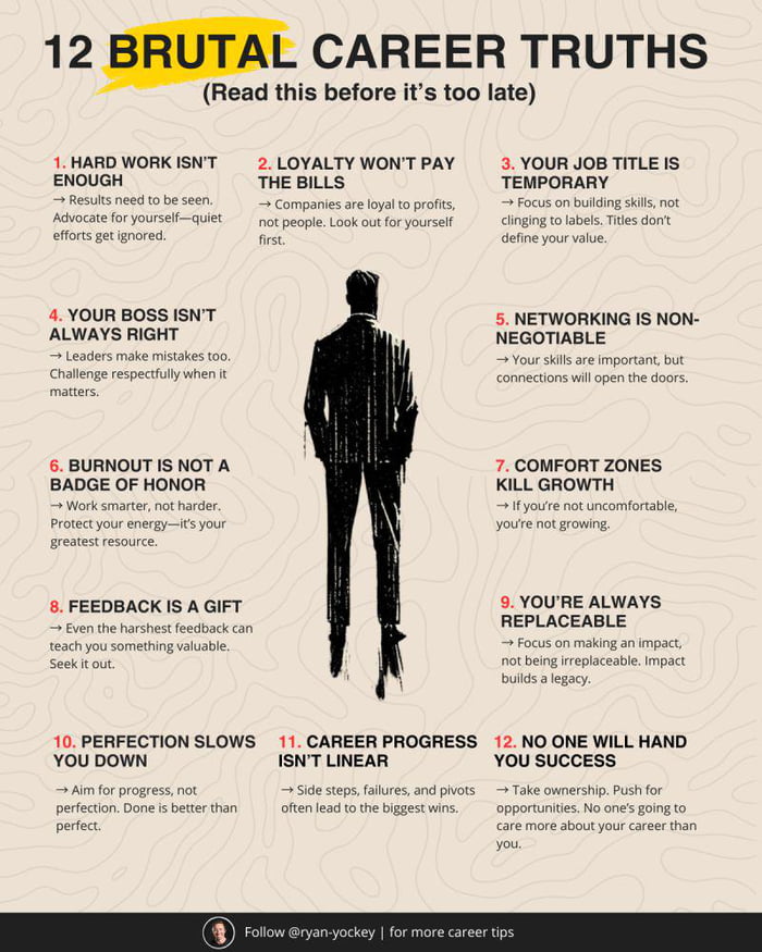 A cool guide to 12 brutal career thruts - 9GAG