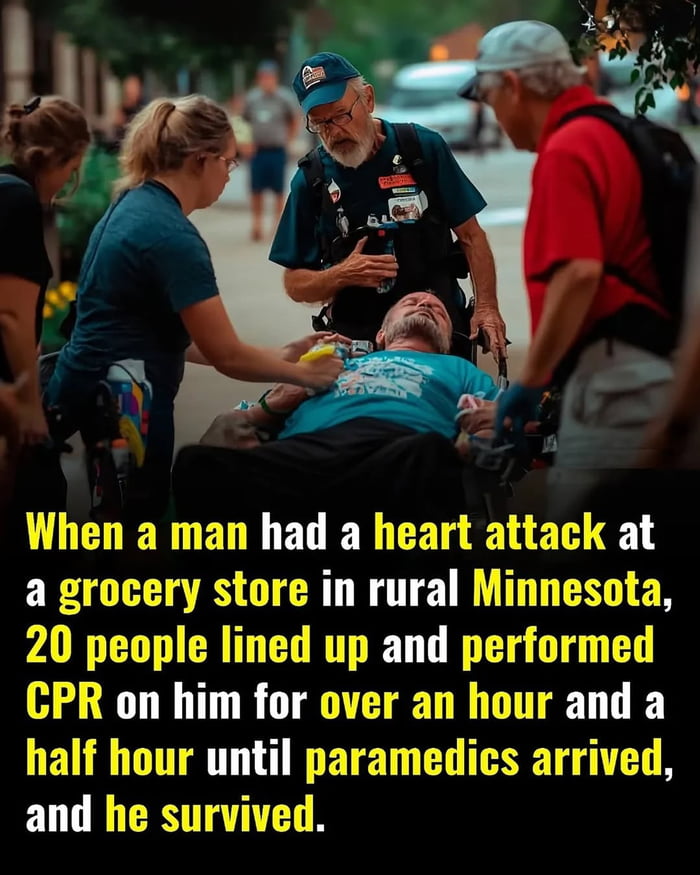 An incredible display of community spirit and quick thinking saved a life. - 9GAG