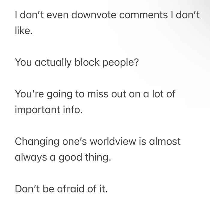 If they’re posting those weird gifs of people being cut open, yeah, you can block those losers ...