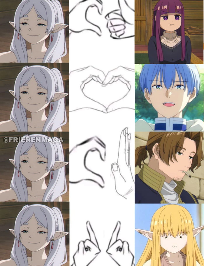 Frieren relationship chart - 9GAG