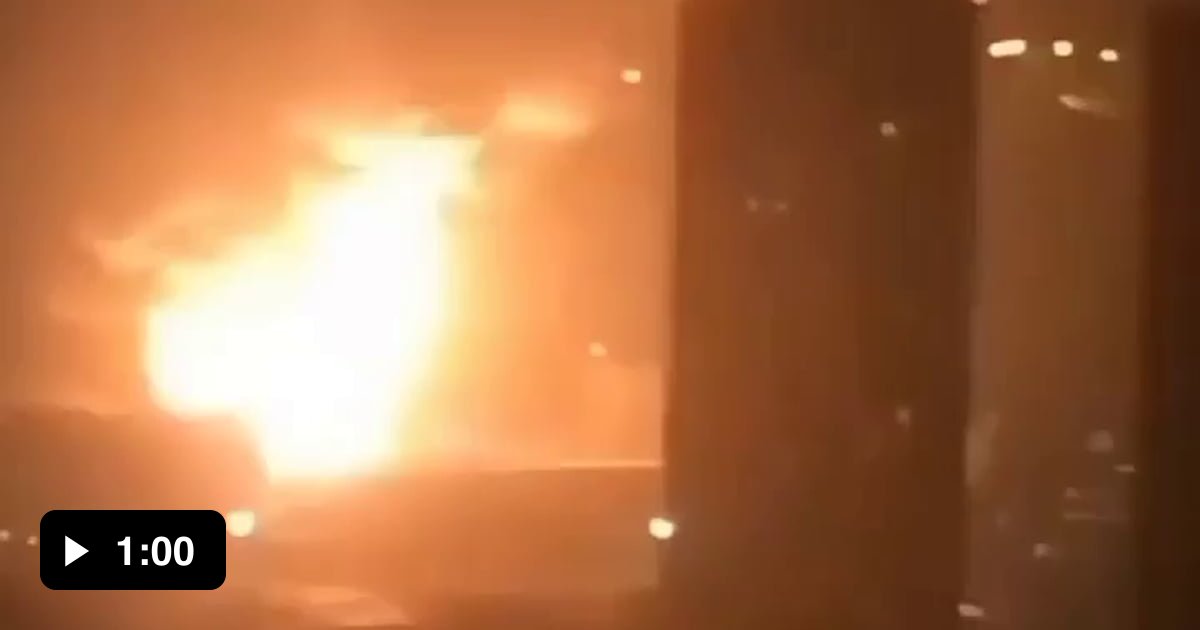 Couple filming, accidentally records a big explosion. - 9GAG