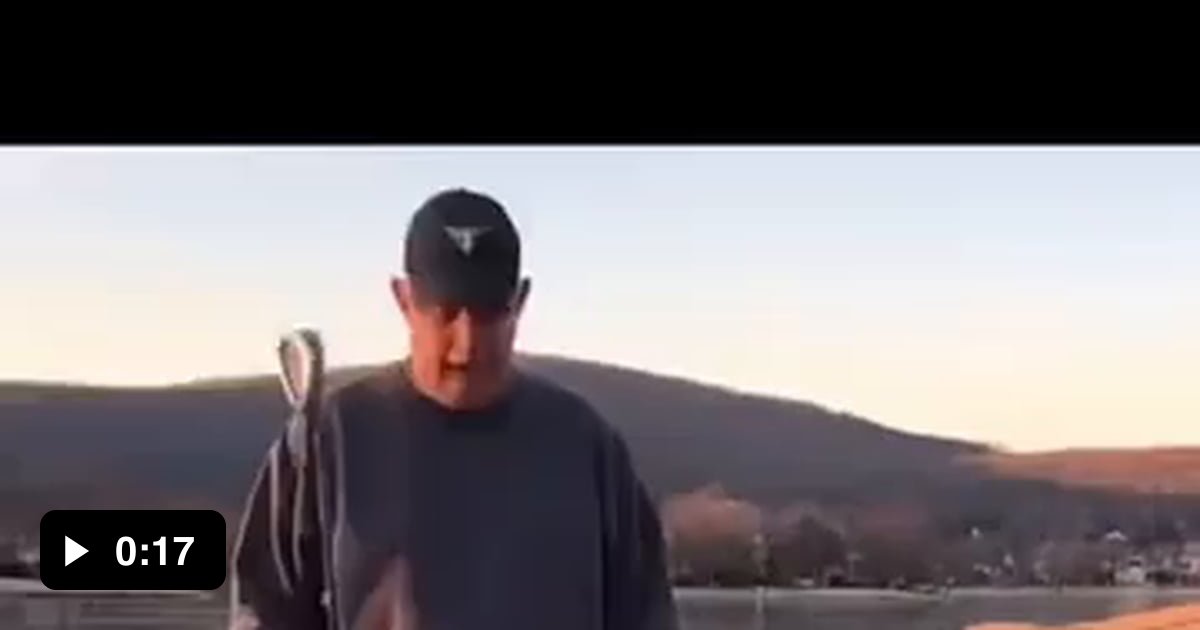 Golf ball hitting the surface of a frozen lake makes a satisfying sound ...