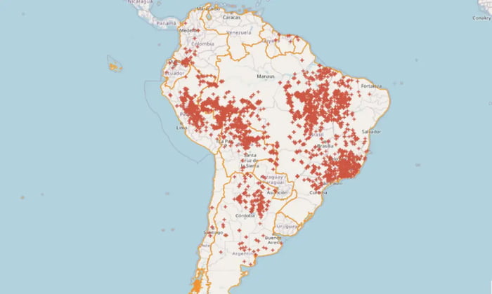 Burning Country. Brazil accounts for 71.9% of fires in South America in ...