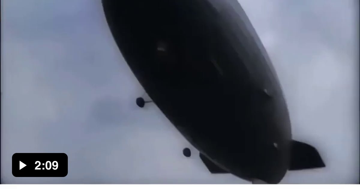 Footage of the Hindenburg disaster, an airship accident that occurred ...