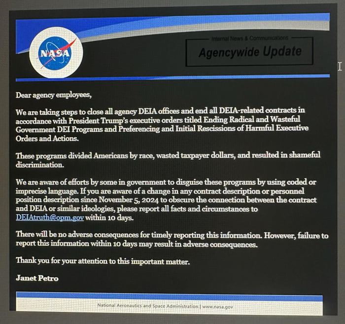 Uhmmm DEI no more? - 9GAG