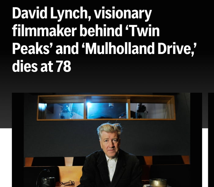 RiP David Lynch - 9GAG