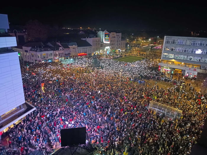 Massive protests against the corrupt Serbian government - 9GAG