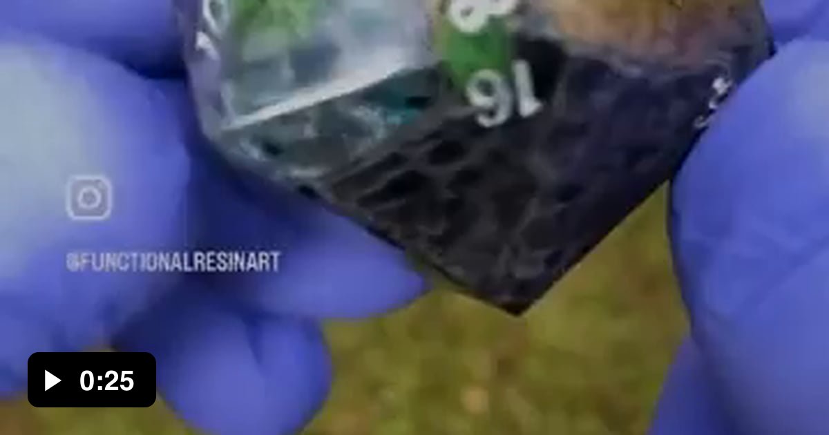 Handmade resin dice with dioramas inside! - 9GAG