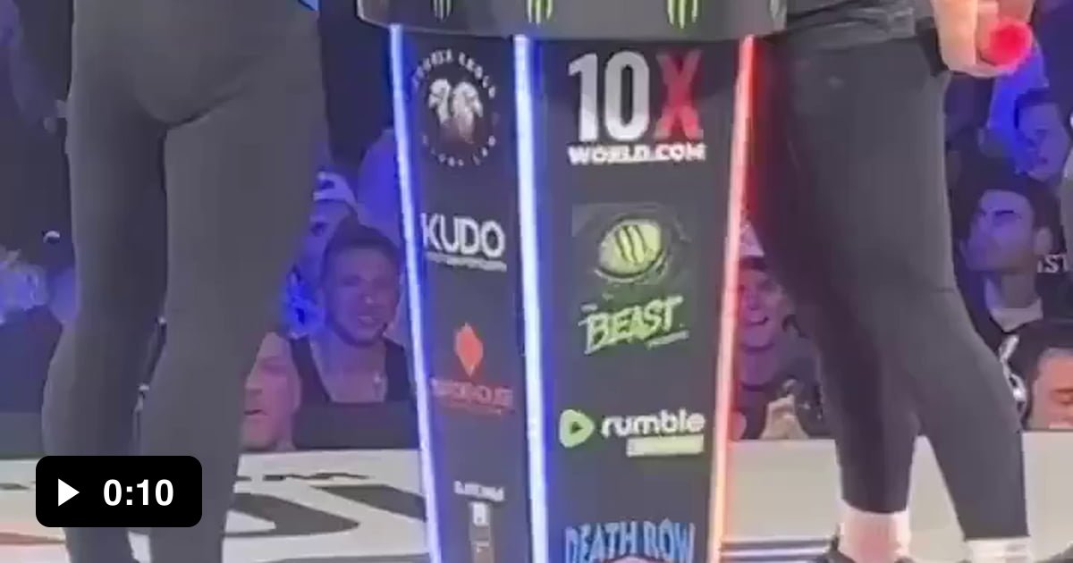 Travis Scott's reaction after witnessing a woman being knocked out in a slap competition - 9GAG