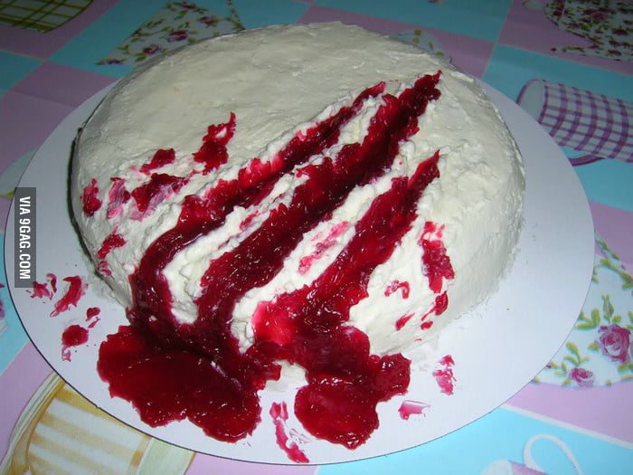 Bleeding cake - 9GAG