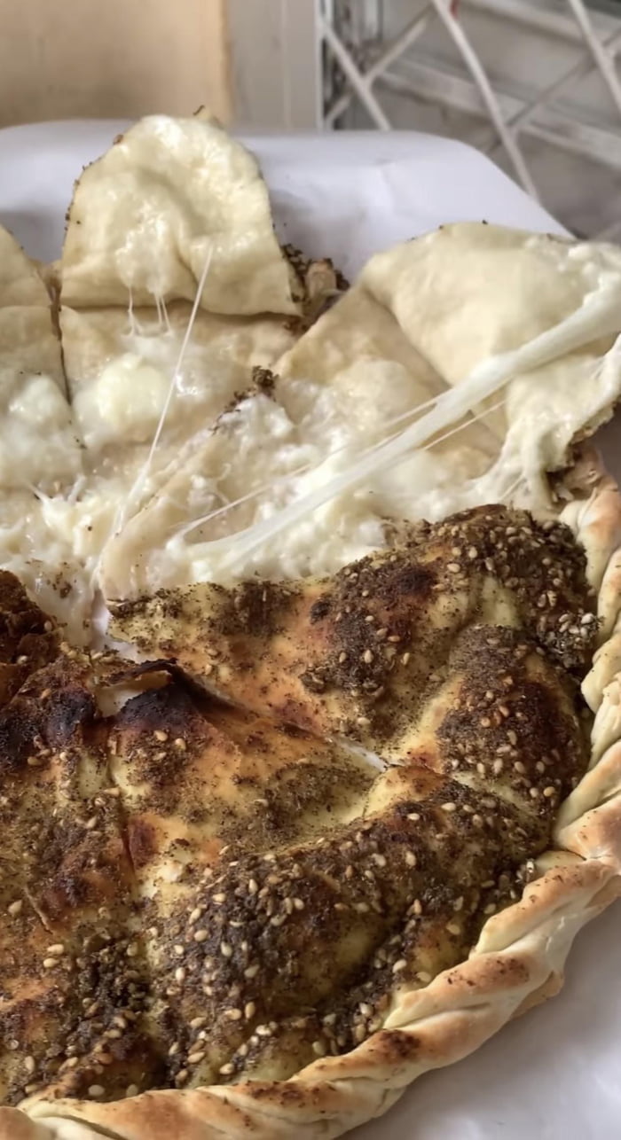 Cheese and thyme manoushe - 9GAG