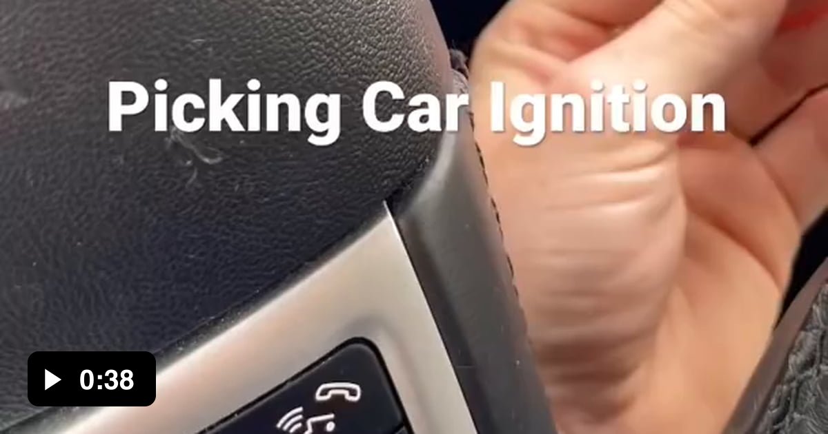 Lock Picking Car Ignition and Starting it - 9GAG