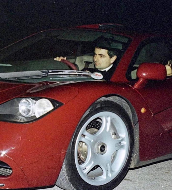 Rowan Atkinson in his McLaren F1, around 1992 - 9GAG