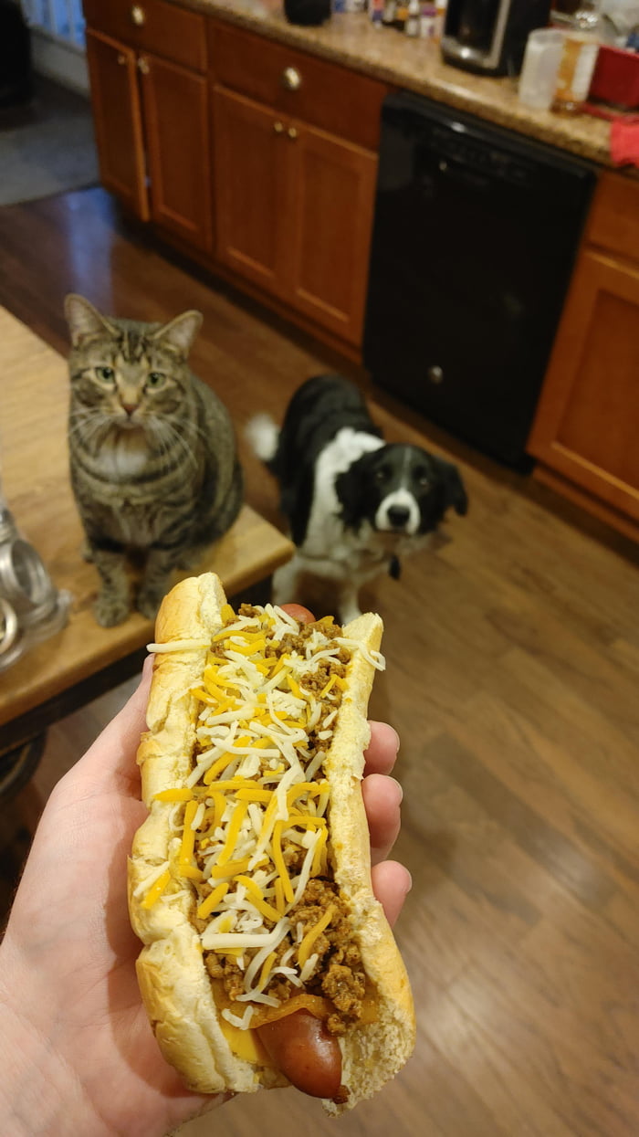 Taco Dog, with homemade taco meat and pickled banana peppers from the ...