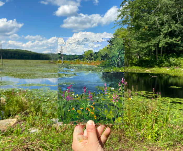 Plein air landscape - 9GAG