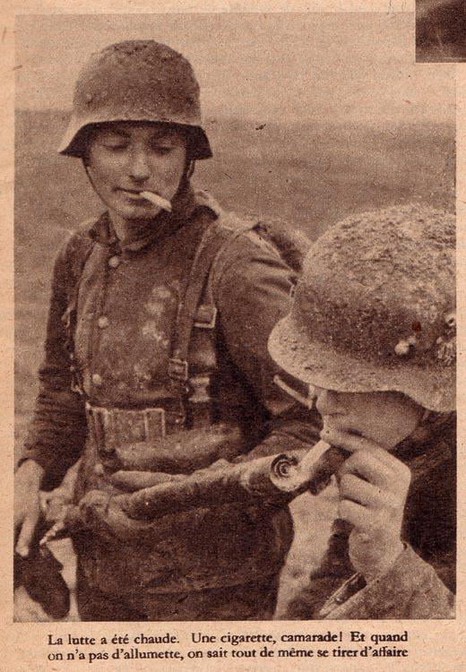 German soldier lighting his cigarette with a flamethrower 1917 - 9GAG