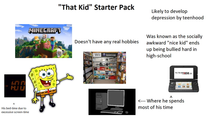 "That Kid" starter pack - 9GAG
