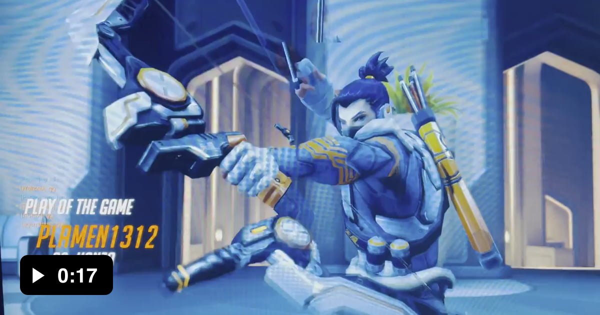 Hanzo’s ult + Orisa’s new ult combo in OW 2. - 9GAG