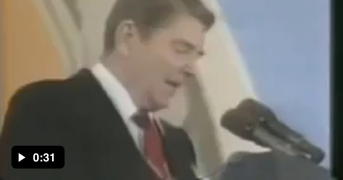 In a 1987 speech in West Berlin, Reagan responded, "Missed me," after a ...